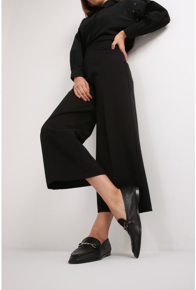 Allday Ütü Izli Bol Paça Pantolon