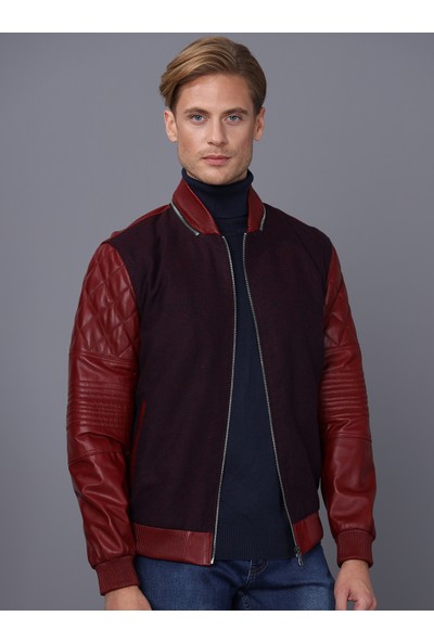 Basics&more Erkek Deri Ceket - E1032