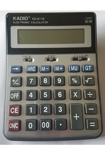 Kadio KD-6118 12 Haneli Büyük Boy Hesap Makinesi Kadio KD-6118 12 Haneli Büyük Boy Hesap Makinesi