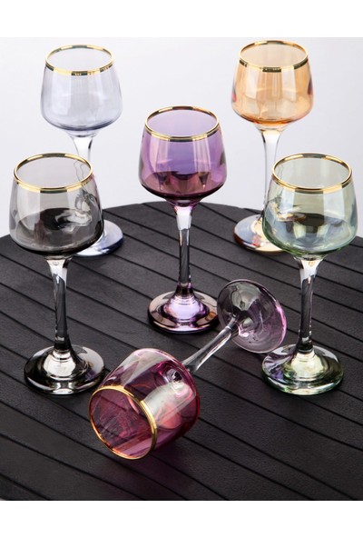 Olcay Home Lüx Lüsterli Küçük Ayaklı Kahve Yanı Bardağı 6 Renk