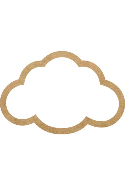 VRDEPO Bulut Kasnak Ham Mdf Boyanabilir