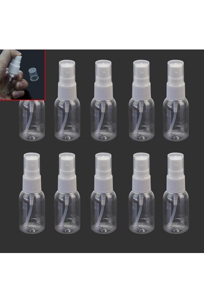 Tradeturk Plastik Boş Kolonya Dezenfektan Parfüm Şişesi 30 cc x 15 Adet Tradeturk Plastik Boş Kolonya Dezenfektan Parfüm Şişesi 30 cc x 15 Adet