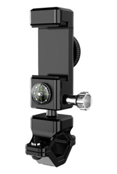 Polhammobile Polham Pusulalı LED Işıklı Ayarlanabilir Motosiklet Bisiklet Telefon Tutucu Polhammobile Polham Pusulalı LED Işıklı Ayarlanabilir Motosiklet Bisiklet Telefon Tutucu
