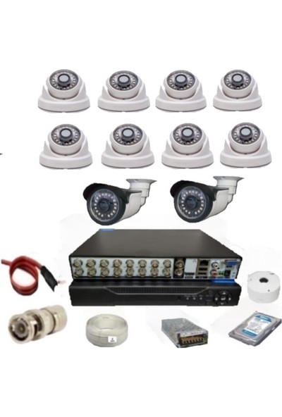 Eg 10 Kameralı Ahd 8 Dome 2 Bullet 5 Mp Sony Lensli Full Hd Kamera Sistemi Seti Eg 10 Kameralı Ahd 8 Dome 2 Bullet 5 Mp Sony Lensli Full Hd Kamera Sistemi Seti