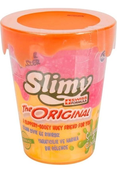 Slimy Metalik Renkler The Original 80 Gr. 60778 Turuncu Slimy Metalik Renkler The Original 80 Gr. 60778 Turuncu