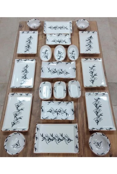 Yiğit Seramik Züccaciye Zeytindalı Model 8 Kişilik 21 Parça Kahvaltı Takımı Yiğit Seramik Züccaciye Zeytindalı Model 8 Kişilik 21 Parça Kahvaltı Takımı