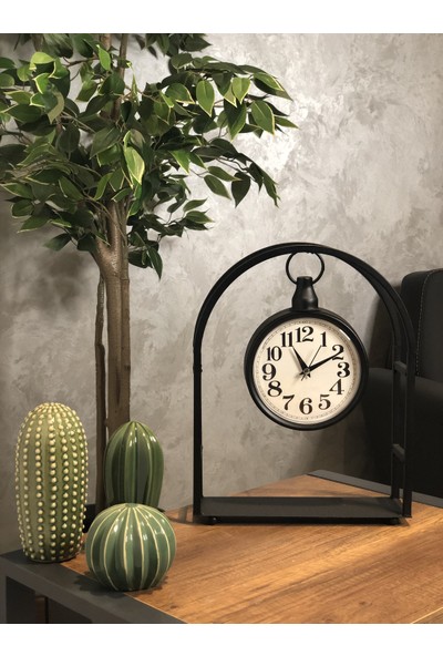 Emores Dekoratif Metal Masa Saati