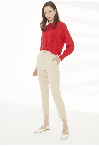 Zühre Pantolon Bej P-0024