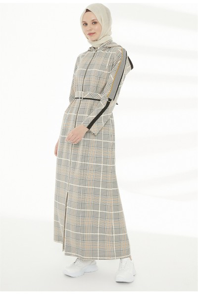 Zühre Ekose ve Kapüşon Detaylı Sarı Pardesü 12510 Zühre Ekose ve Kapüşon Detaylı Sarı Pardesü 12510