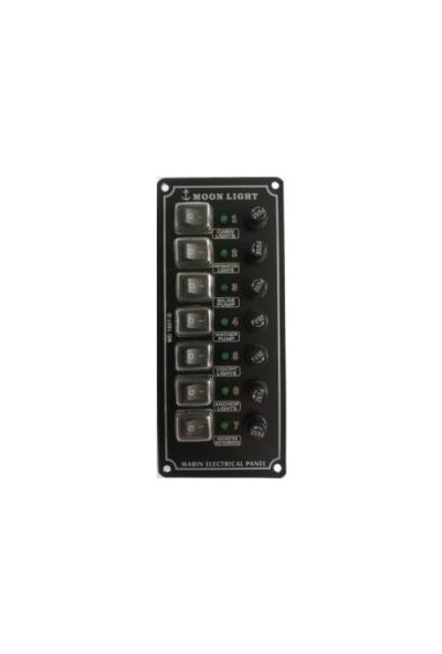 Moonlight 7 Li Dikey Switch Panel 12-24 Volt Moonlight 7 Li Dikey Switch Panel 12-24 Volt