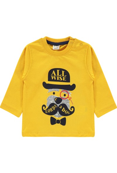 Civil Baby Erkek Bebek Sweatshirt Hardal Civil Baby Erkek Bebek Sweatshirt Hardal