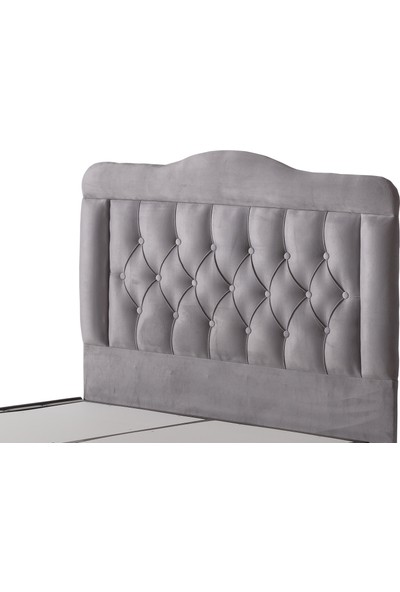 Belletto Çift Kişilik Vogue Lüx Kumaş Başlık Gri 140 Cm Belletto Çift Kişilik Vogue Lüx Kumaş Başlık Gri 140 Cm