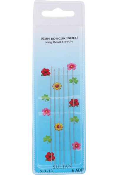 Sultan Uzun Boncuk Iğnesi 6 Adet .