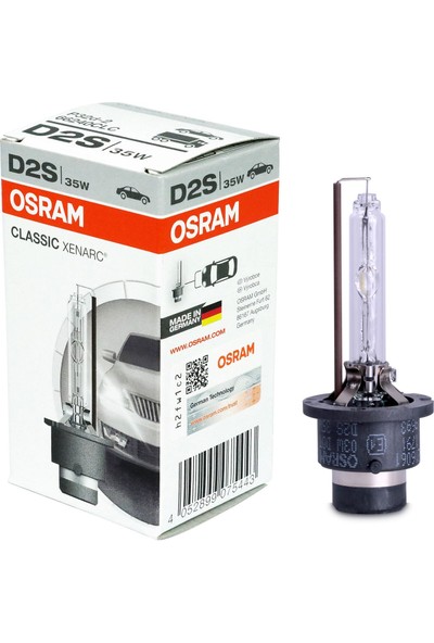 Osram Xenarc 66240 Classic D2S Xenon Ampul 35W Osram Xenarc 66240 Classic D2S Xenon Ampul 35W
