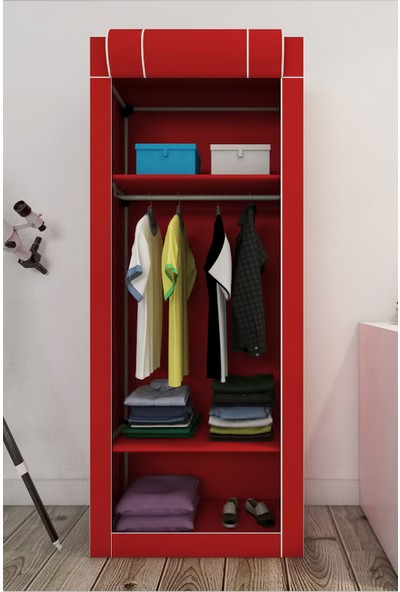 Berrado Metal Borulu Xs Askılıklı Bez Gardrop Berrado Metal Borulu Xs Askılıklı Bez Gardrop