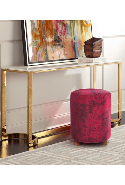 Berrado Dekoratif Oturak Oval Puf Koltuk