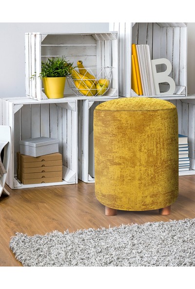 Berrado Dekoratif Oval Puf Koltuk Puf