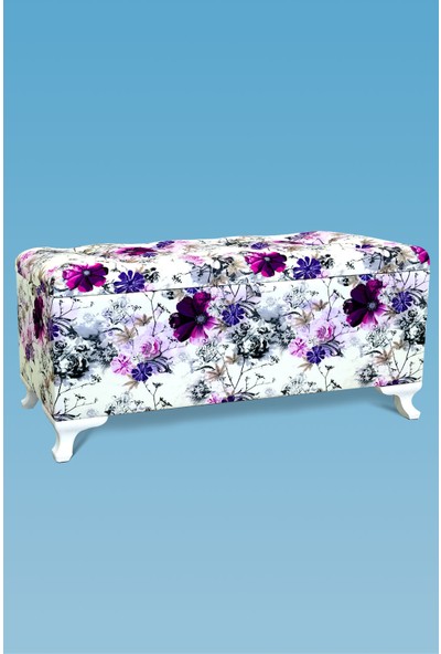 Berrado Sandıklı Taş Işlemeli Puf Koltuk Berrado Sandıklı Taş Işlemeli Puf Koltuk