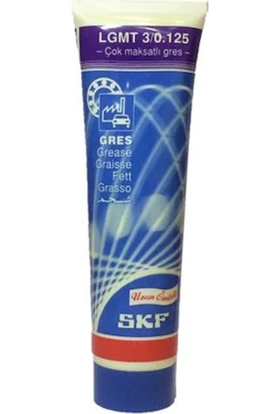 Skf Lgmt 3/0.125 Lityum Çok Amaçlı Tüp Gres Yağı Rulman Gresi 125 gr Skf Lgmt 3/0.125 Lityum Çok Amaçlı Tüp Gres Yağı Rulman Gresi 125 gr