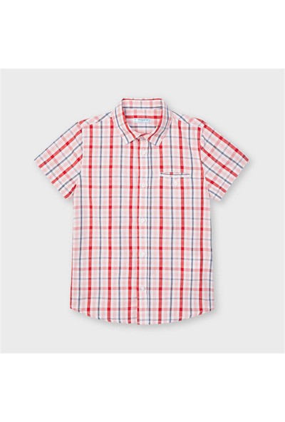 Mayoral Erkek Çocuk Kısakol Ekose Gömlek