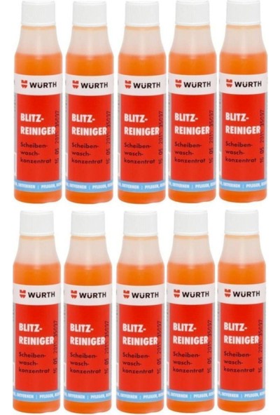 Würth Würth Konsantre Cam Temizleme Sabunu 32 ml 10 Adet Cam Temizleme Sabunu Würth 10 Adet
