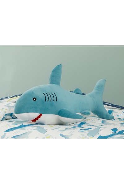 English Home Mini Shark Polyester Dekoratif Yastık 28X48 cm Mavi English Home Mini Shark Polyester Dekoratif Yastık 28X48 cm Mavi