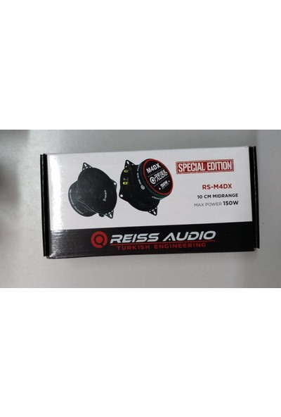 Reiss Audio RS-M4DX 150 Watt Max Power 10CM Oto Midrange Reiss Audio RS-M4DX 150 Watt Max Power 10CM Oto Midrange