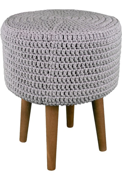 Arasta Life Style Arasta Ezo Yuvarlak Örgü Puf Tabure Masif Ayak – Taş Rengi Arasta Life Style Arasta Ezo Yuvarlak Örgü Puf Tabure Masif Ayak – Taş Rengi