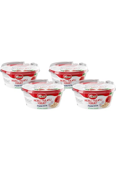 Eker Incir & Yulaf Probiyotik Yoğurt 125 gr x 4'lü