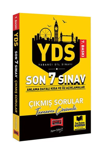 Yargı Yayınevi YDS Son 7 Sınav Tamamı Çözümlü Çıkmış Sorular