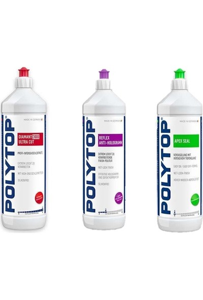 Polytop 3000 + Antihologram + Apex Seal Pasta Cila Seti 1 Lt Polytop 3000 + Antihologram + Apex Seal Pasta Cila Seti 1 Lt