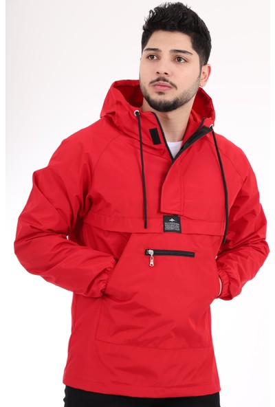 Stil Kombin Unisex Önden ve Yandan Yarım Fermuarlı Kanguru Yağmurluk Mont Stil Kombin Unisex Önden ve Yandan Yarım Fermuarlı Kanguru Yağmurluk Mont