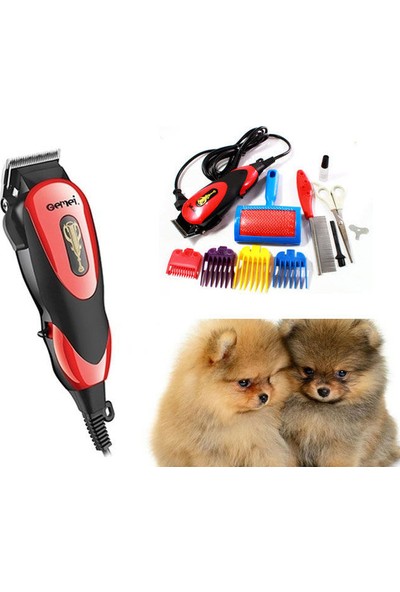Gemei 3 In 1 Kablolu Kedi Köpek Tıraş Makinesi Seti Tüy Bakımı- Kırmızı Gemei 3 In 1 Kablolu Kedi Köpek Tıraş Makinesi Seti Tüy Bakımı- Kırmızı