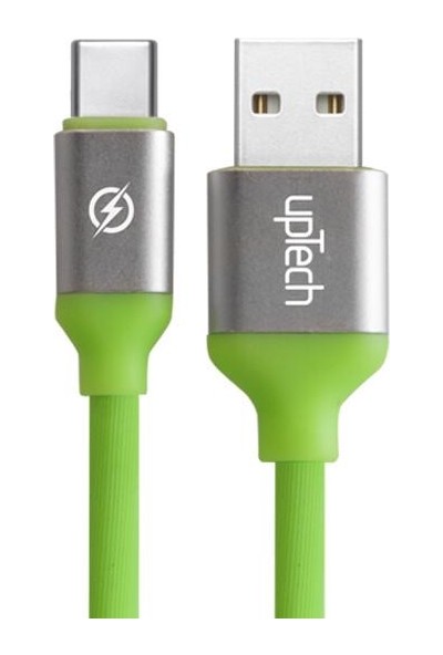Uptech USB Type-C Silikon Kılıflı Data ve Hızlı Şarj Kablosu 1.2m Yeşil Uptech USB Type-C Silikon Kılıflı Data ve Hızlı Şarj Kablosu 1.2m Yeşil