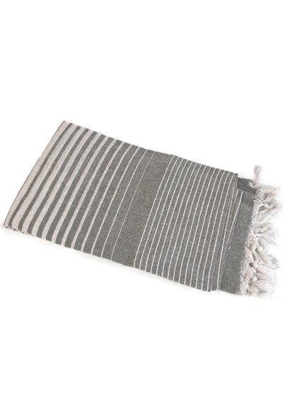 Made By Sade Gri Pamuk Peştemal Made By Sade Gri Pamuk Peştemal