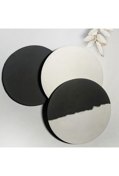 Rocart Home Beton Rodea Bardak Altlığı (3'Lü Set)