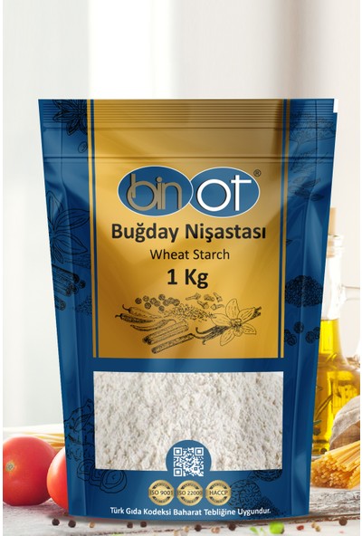 Binot Baharat Buğday Nişastası 1000 gr Kilitli Torba 1 kg