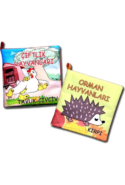 2 Kitap Tox Çiftlik Hayvanlar ve Orman Hayvanları Kumaş Sessiz Kitap T58/T55 - Bez Kitap , Eğitici Oyuncak , Yumuşak ve Hışırtılı 2 Kitap Tox Çiftlik Hayvanlar ve Orman Hayvanları Kumaş Sessiz Kitap T58/T55 - Bez Kitap , Eğitici Oyuncak , Yumuşak ve Hışırtılı