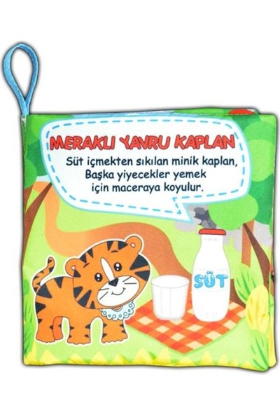 Tox Meraklı Kaplan Kumaş Sessiz Kitap - Bez Kitap , Eğitici Oyuncak , Yumuşak ve Hışırtılı Tox Meraklı Kaplan Kumaş Sessiz Kitap - Bez Kitap , Eğitici Oyuncak , Yumuşak ve Hışırtılı