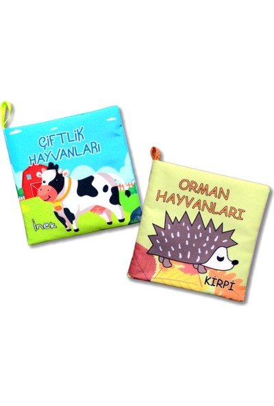 2 Kitap Tox Çiftlik Hayvanları ve Orman Hayvanlar Kumaş Sessiz Kitap T134/T55 - Bez Kitap , Eğitici Oyuncak , Yumuşak ve Hışırtılı 2 Kitap Tox Çiftlik Hayvanları ve Orman Hayvanlar Kumaş Sessiz Kitap T134/T55 - Bez Kitap , Eğitici Oyuncak , Yumuşak ve Hışırtılı