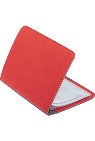 Alisveristime Oto Ruhsat Kabı Suni Deri (Kırmızı)