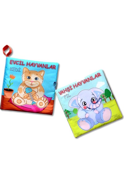 2 Kitap Tox Evcil Hayvanlar ve Vahşi Hayvanlar Kumaş Sessiz Kitap T110/T111 - Bez Kitap , Eğitici Oyuncak , Yumuşak ve Hışırtılı 2 Kitap Tox Evcil Hayvanlar ve Vahşi Hayvanlar Kumaş Sessiz Kitap T110/T111 - Bez Kitap , Eğitici Oyuncak , Yumuşak ve Hışırtılı