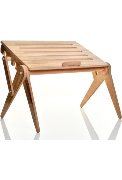 Prado Katlanır Ayaklı Laptop Sehpası Ahşap