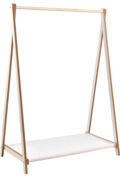 Prado Ahşap Dekoratif Ayaklı Elbise Askısı, Konfeksiyon Askısı