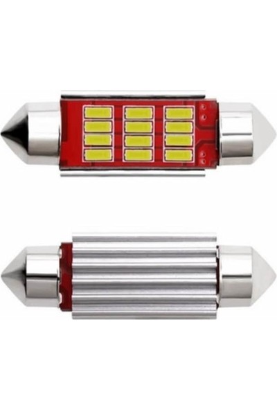 Rnport LED Sofit Ampül 12 Ledli C5W Beyaz Sofit Tavan ve Plaka Ampulü Canbus 31MM, 36MM, 39MM, 41MM Rnport LED Sofit Ampül 12 Ledli C5W Beyaz Sofit Tavan ve Plaka Ampulü Canbus 31MM, 36MM, 39MM, 41MM