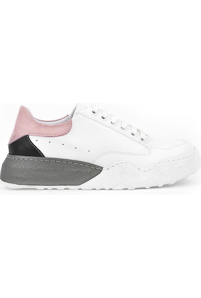 Ziya Kadın Ayakkabı 111415 Z358013 Beyaz-Pudra