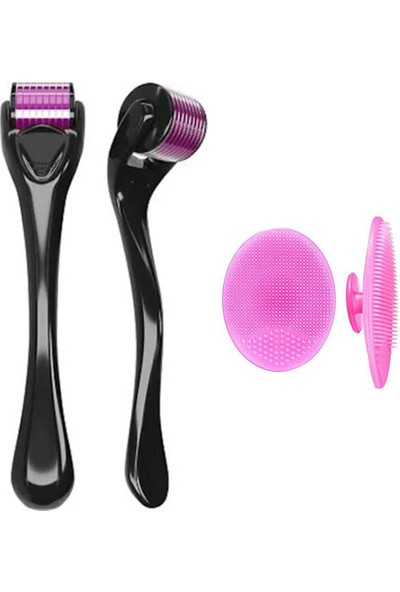 Turkish A2Z Titanyum 540 Iğneli 1.00MM Dermaroller ve Silikon Yüz Temizleme Pedi Turkish A2Z Titanyum 540 Iğneli 1.00MM Dermaroller ve Silikon Yüz Temizleme Pedi