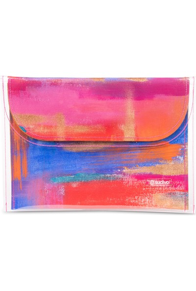 Sudivo El Boyama Renklerin Heyecanı Serisi Özel Large Clutch Çanta Sudivo El Boyama Renklerin Heyecanı Serisi Özel Large Clutch Çanta