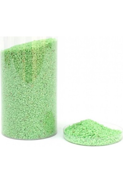 Joy And Toys 1 kg Yeşil Renkli Kum. 1. Kalite,tozsuz,renk Bırakmaz,teraryum