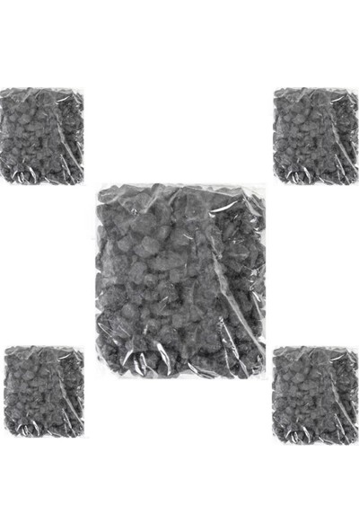 Joy And Toys 5 kg Dekoratif Siyah Renk Çakıl Taşı Boya Atmaz/tozsuz Teraryum